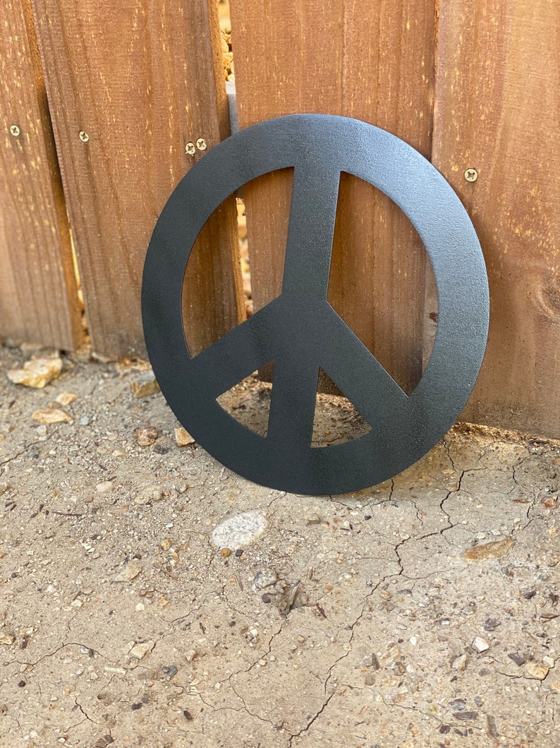 Metal Peace Sign Metal Peace Sign Wall Art Metal Wall Art - Etsy
