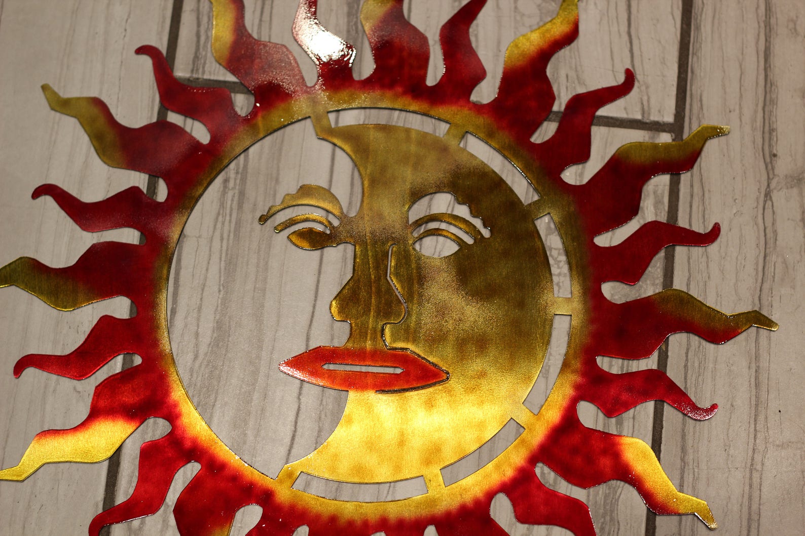 Metal Sun Laser Cut Metal Sun Laser Cut Wall Art Wall Art | Etsy