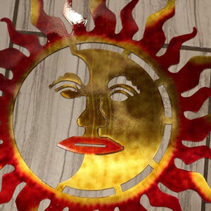 Metal Sun, Laser Cut Metal Sun, Laser Cut Wall Art, Wall Art, Wall ...