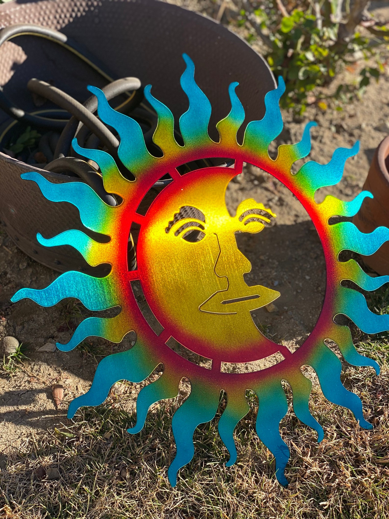 Metal Sun Laser Cut Metal Sun Laser Cut Wall Art Wall Art | Etsy