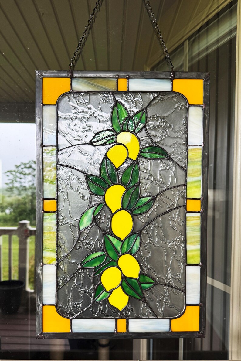 Lemons in Stained Glass - Etsy