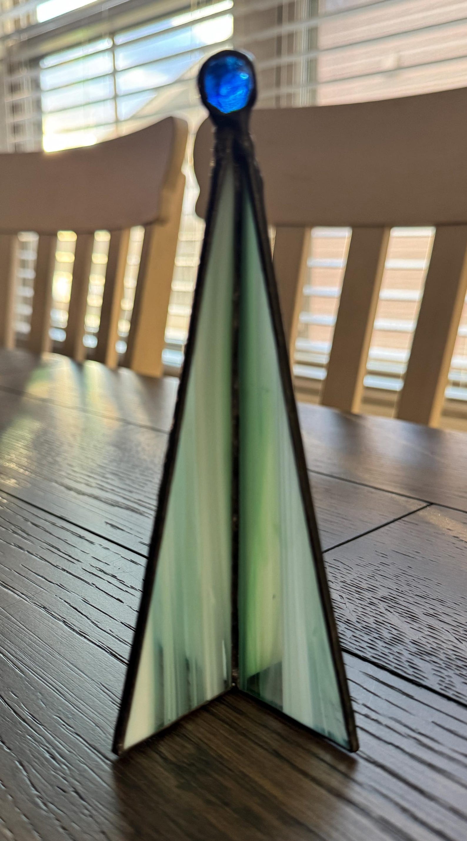 Stained Glass Streaky Green Tree - Etsy