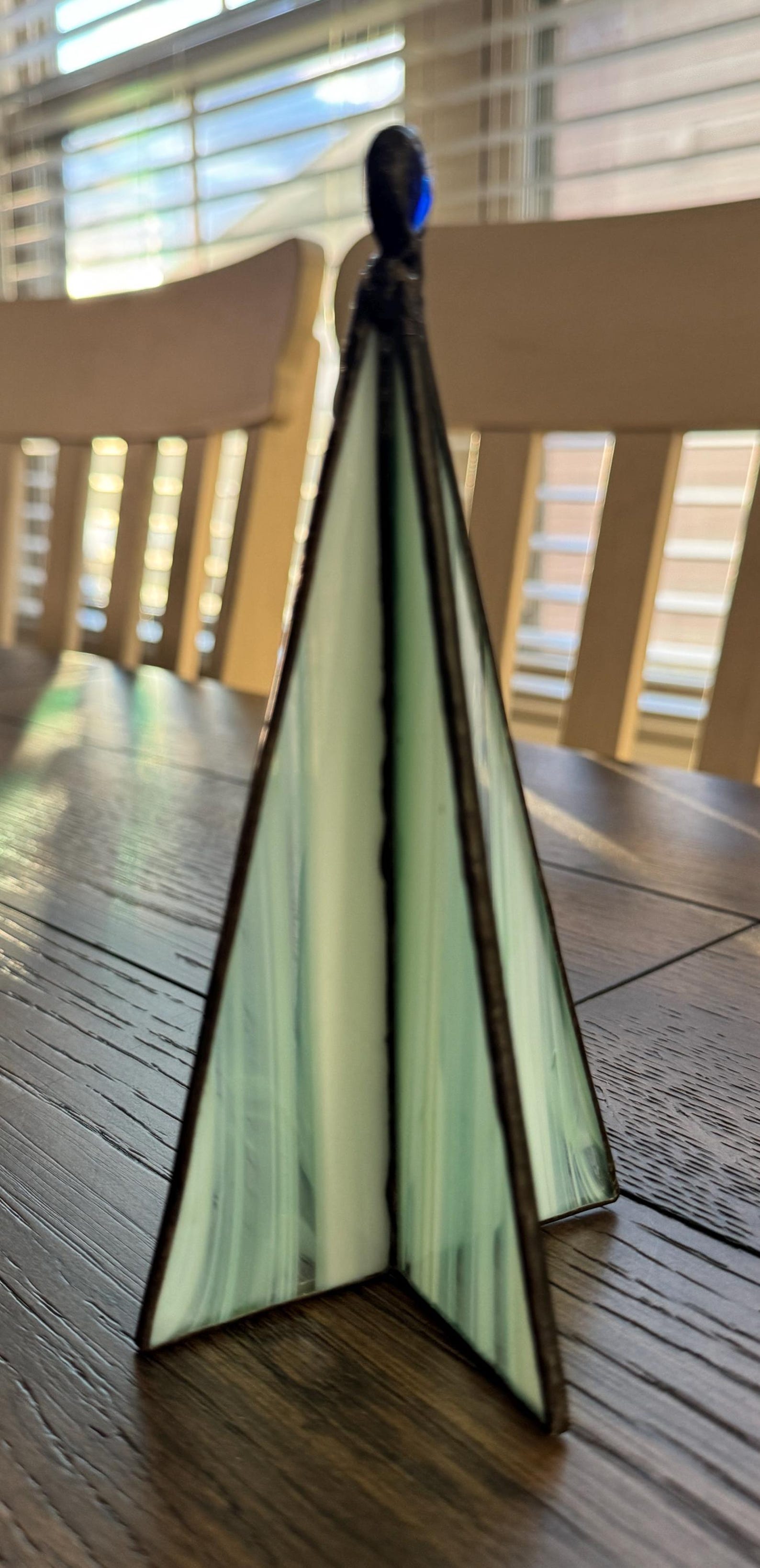 Stained Glass Streaky Green Tree - Etsy