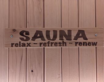 Sauna Sign | Etsy