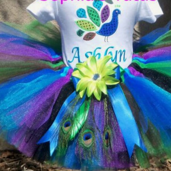 Peacock Tutu - Etsy