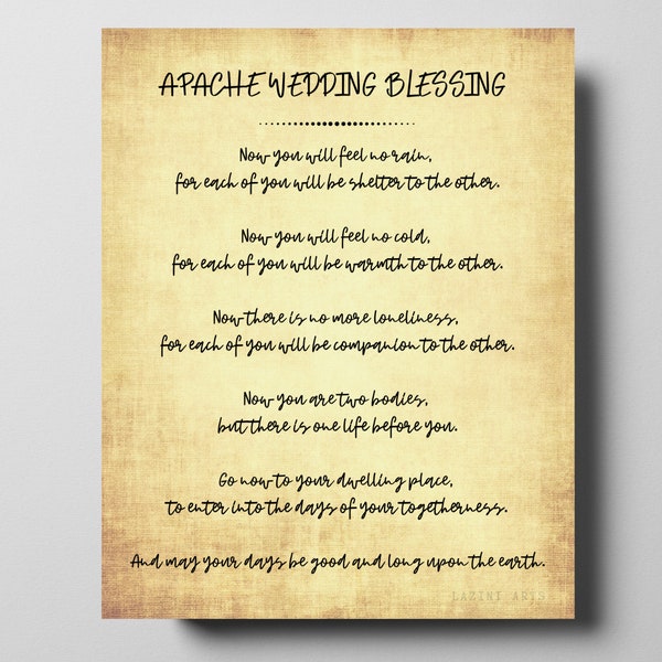 Apache Blessing - Etsy