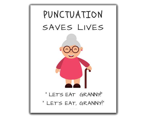 Funny Punctuation Poster