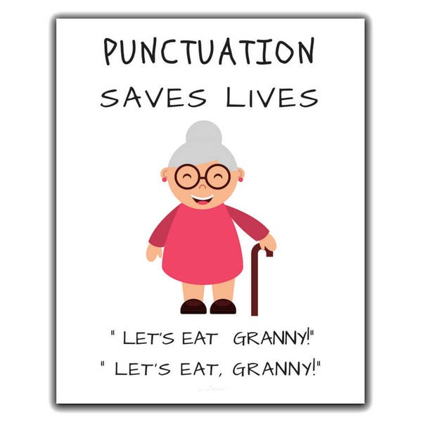 Punctuation Poster - Etsy