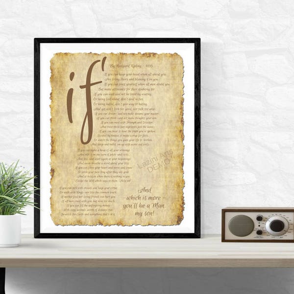 Kipling If Poster - Etsy