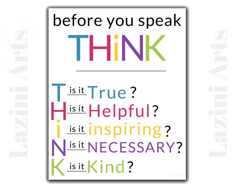 Think Sign, Elementary Classroom, Growth Mindset, Rules to Live By ...