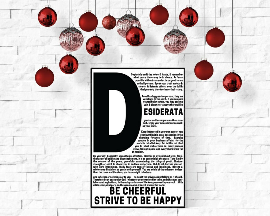 Desiderata. Calligraphy. Desiderata Poem. Max Ehrmann. Desiderata ...