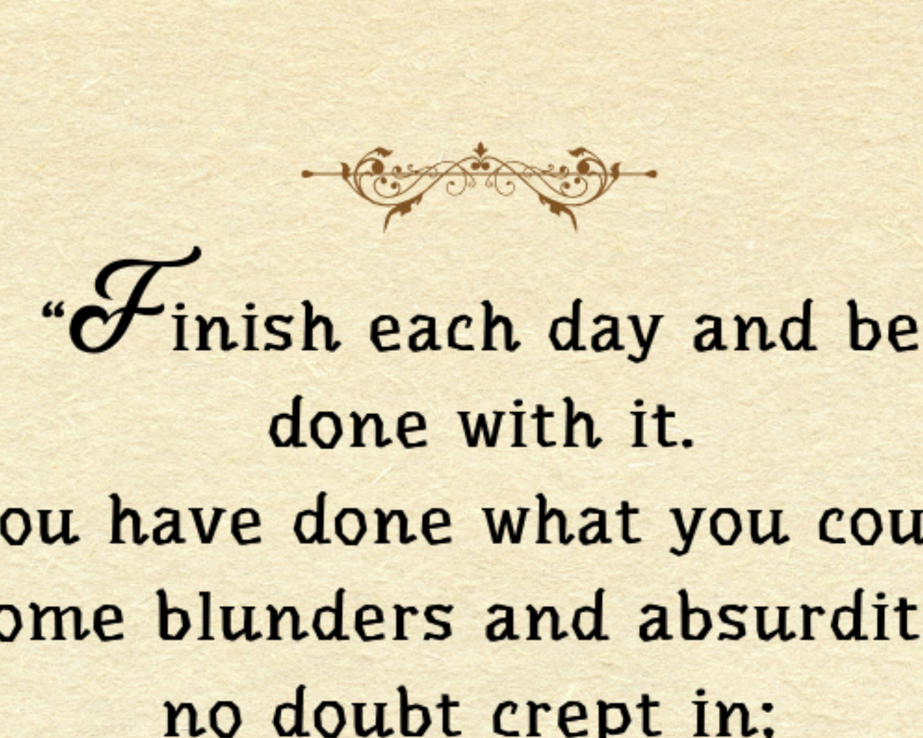 Finish Each Day Ralph Waldo Emerson Quote TWO Printable - Etsy