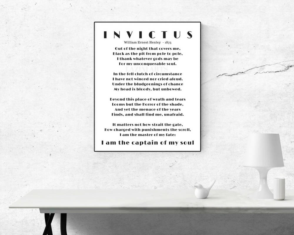 Invictus Poem Iphone Wallpaper