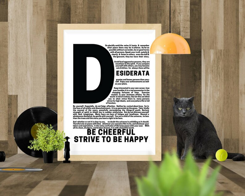 Desiderata. Calligraphy. Desiderata Poem. Max Ehrmann. Desiderata ...