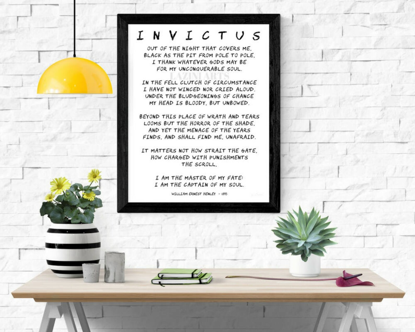 Famous Poem. Invictus. Invictus Poem. Handwritten Font. - Etsy España