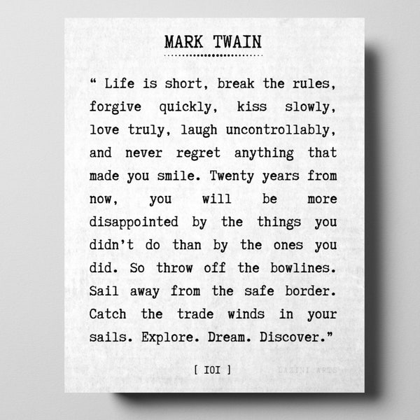 Mark Twain Etsy
