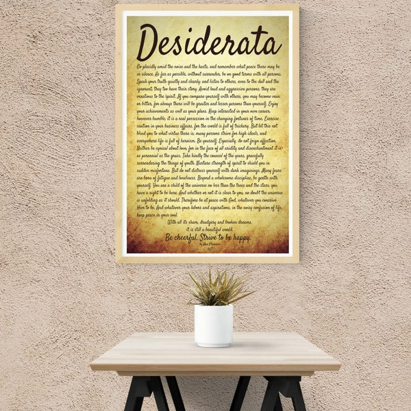 Desiderata - Etsy