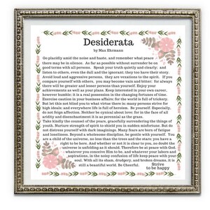 Desiderata Full Text. Desiderata Full Poem. Desiderata Poster. Max ...