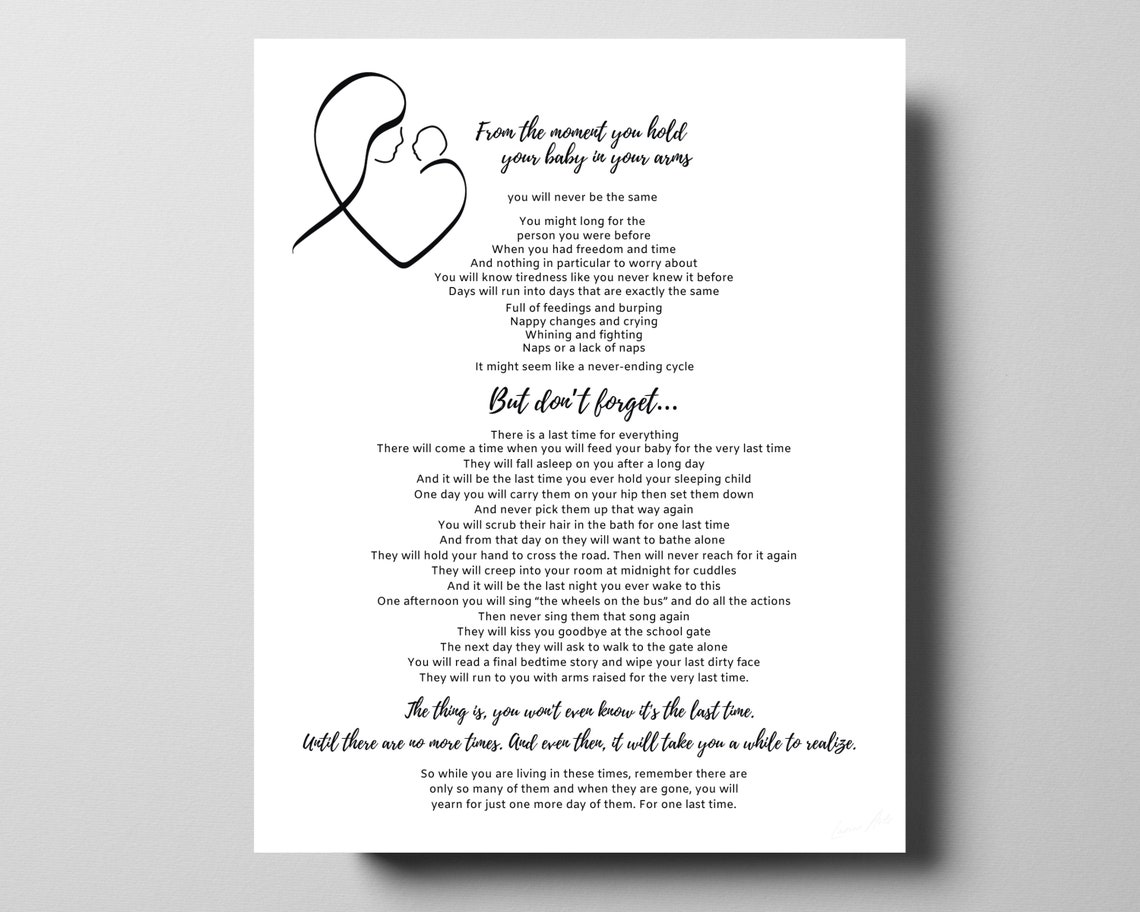 The Last Time Poem Baby at Karen Medina blog