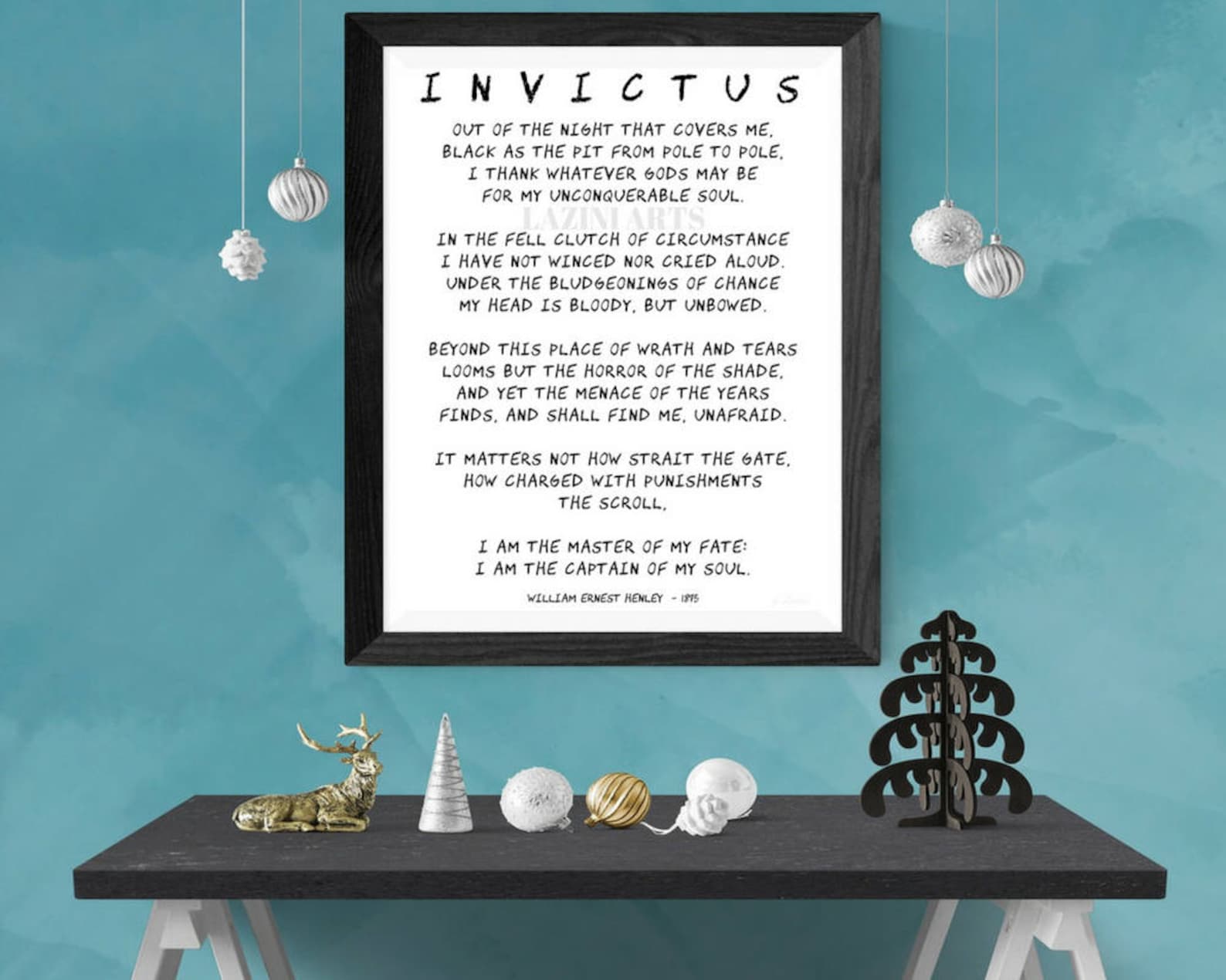 Famous Poem. Invictus. Invictus Poem. Handwritten Font. - Etsy España