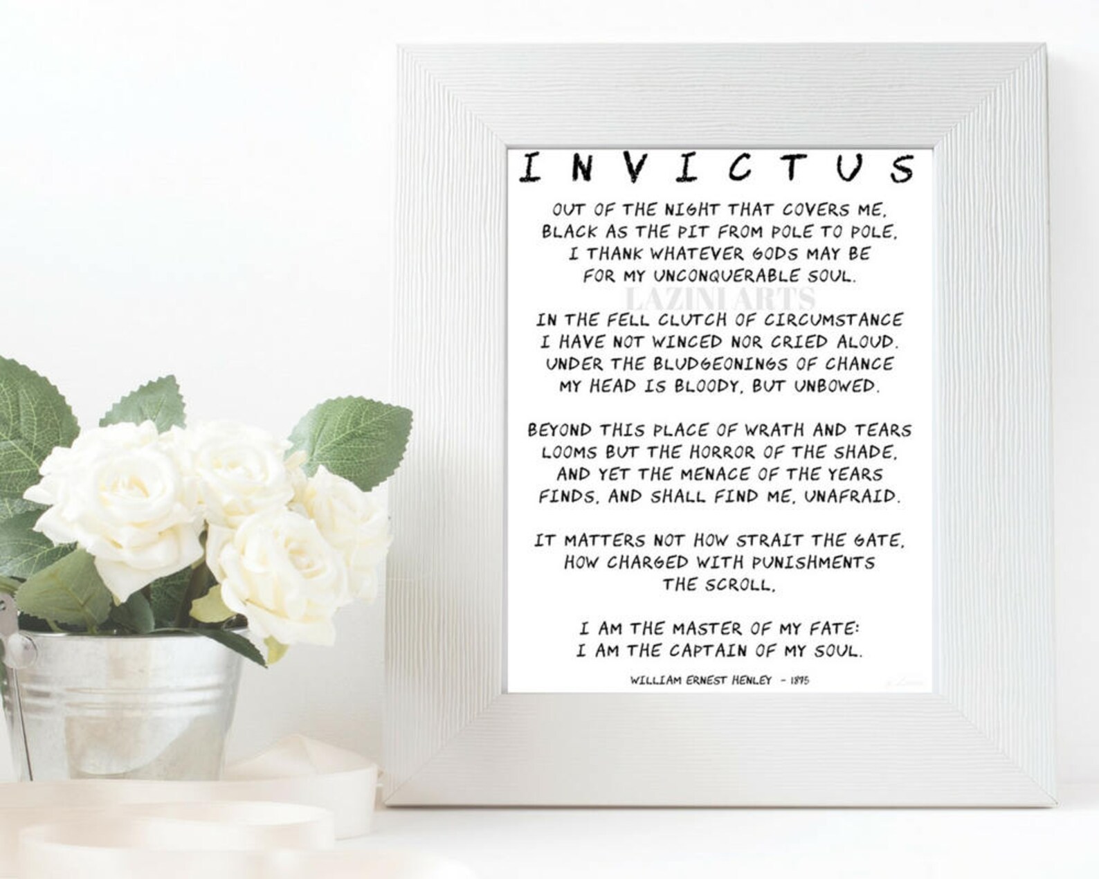 Famous Poem. Invictus. Invictus Poem. Handwritten Font. - Etsy España