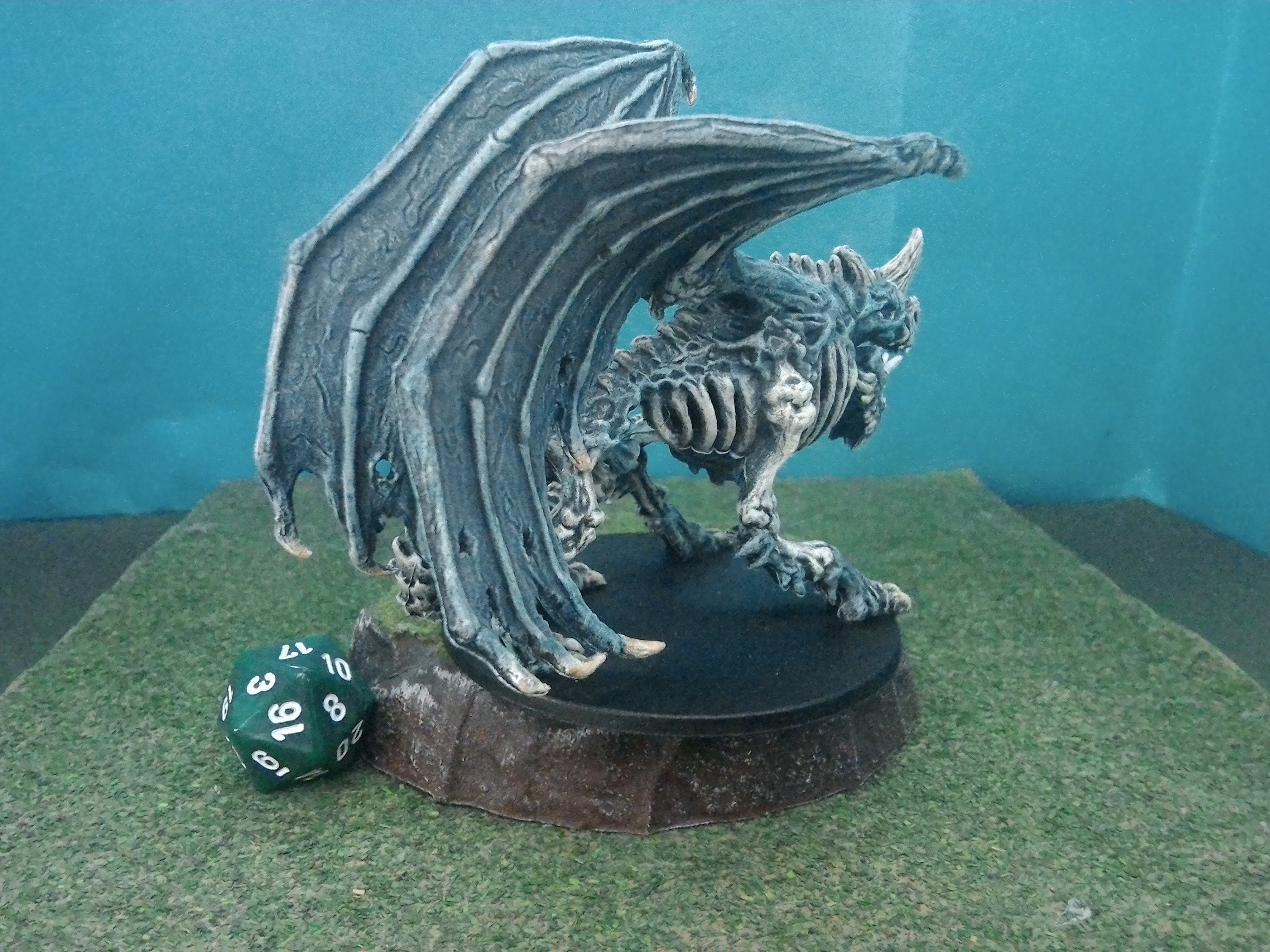 Huge Blue Dracolich Hand Painted High Detail D&D, Pathfinder, Fantasy ...