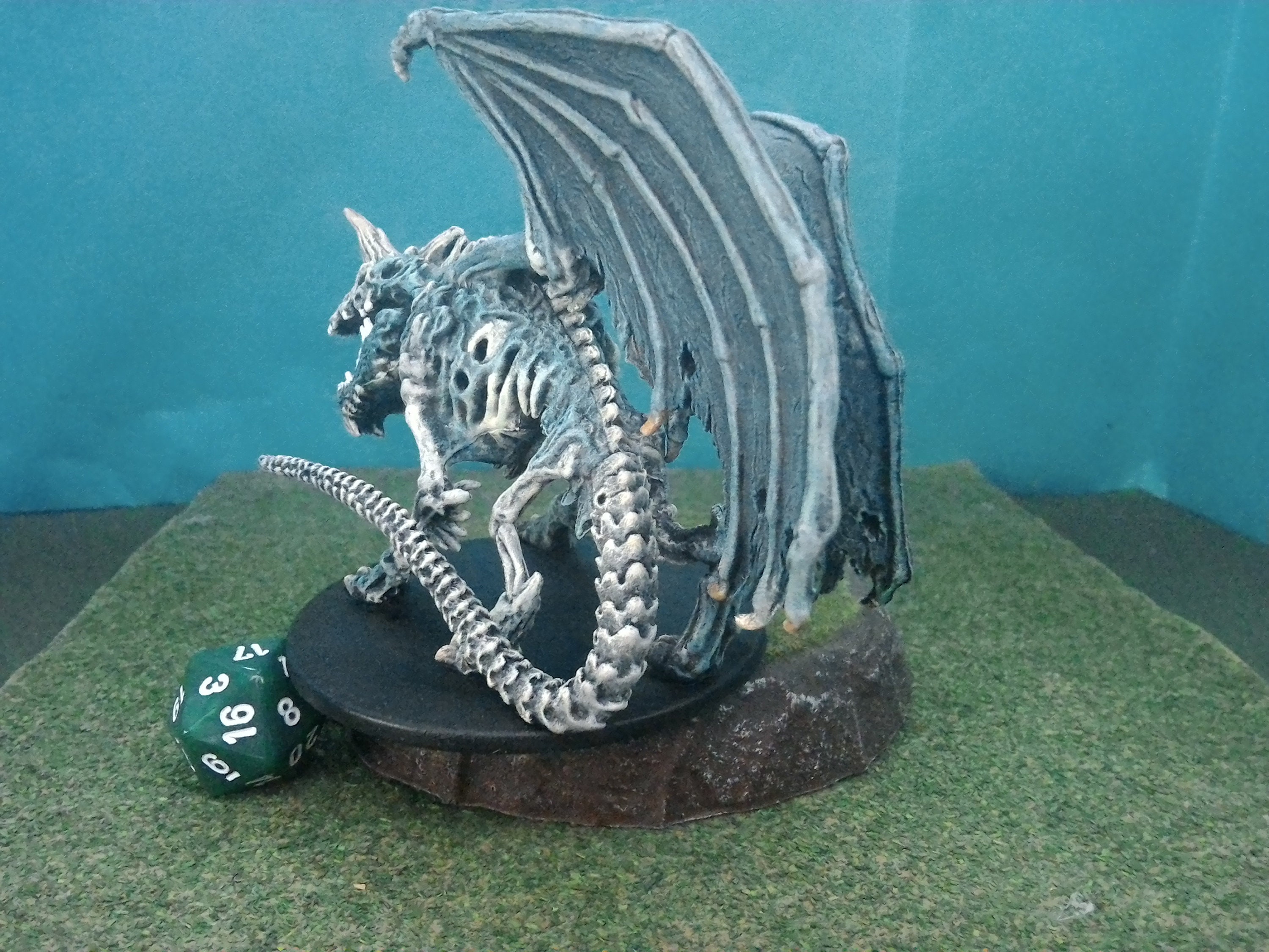 Huge Blue Dracolich Hand Painted High Detail D&D, Pathfinder, Fantasy ...
