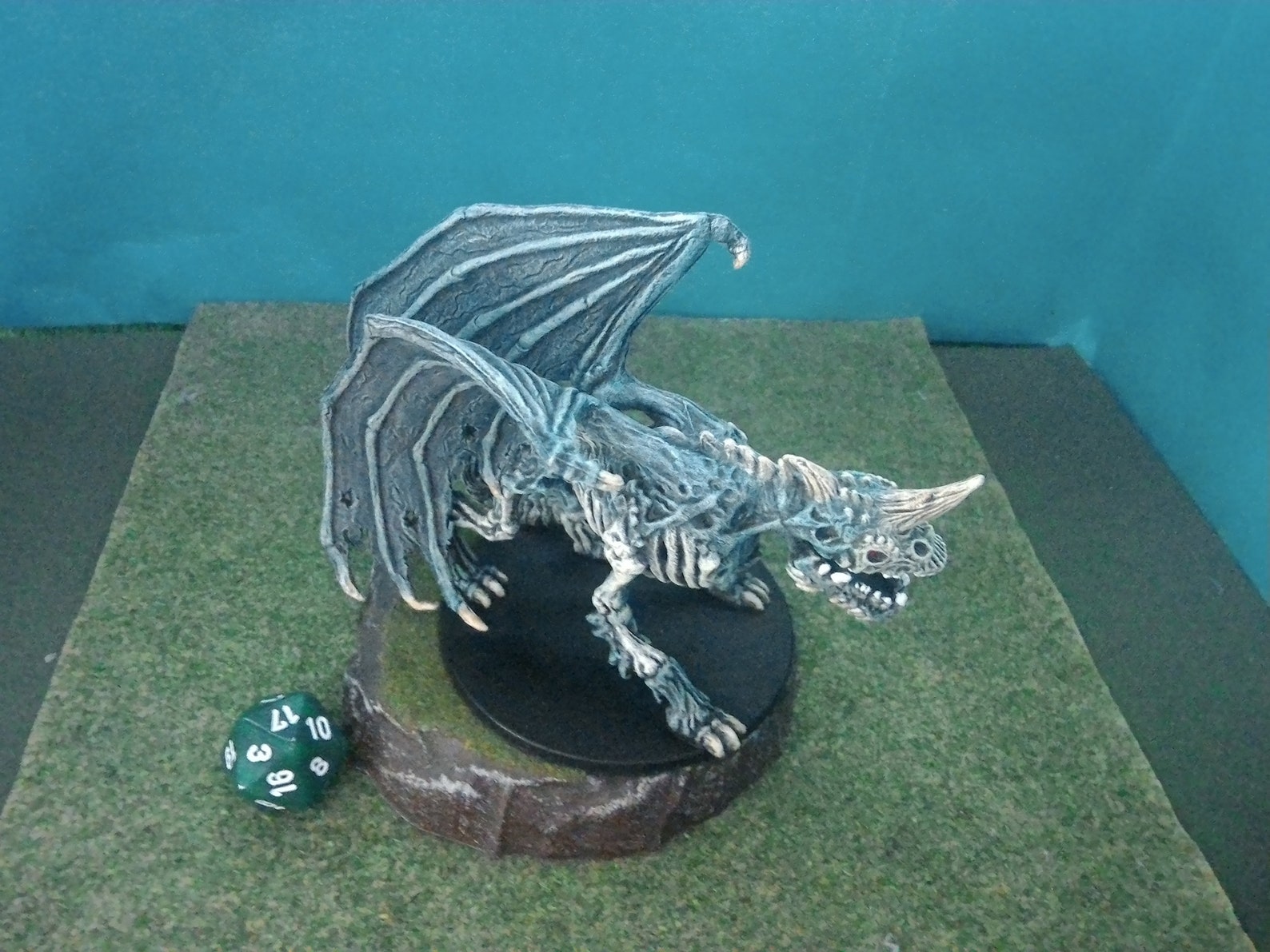 Huge Blue Dracolich Hand Painted High Detail D&D, Pathfinder, Fantasy ...