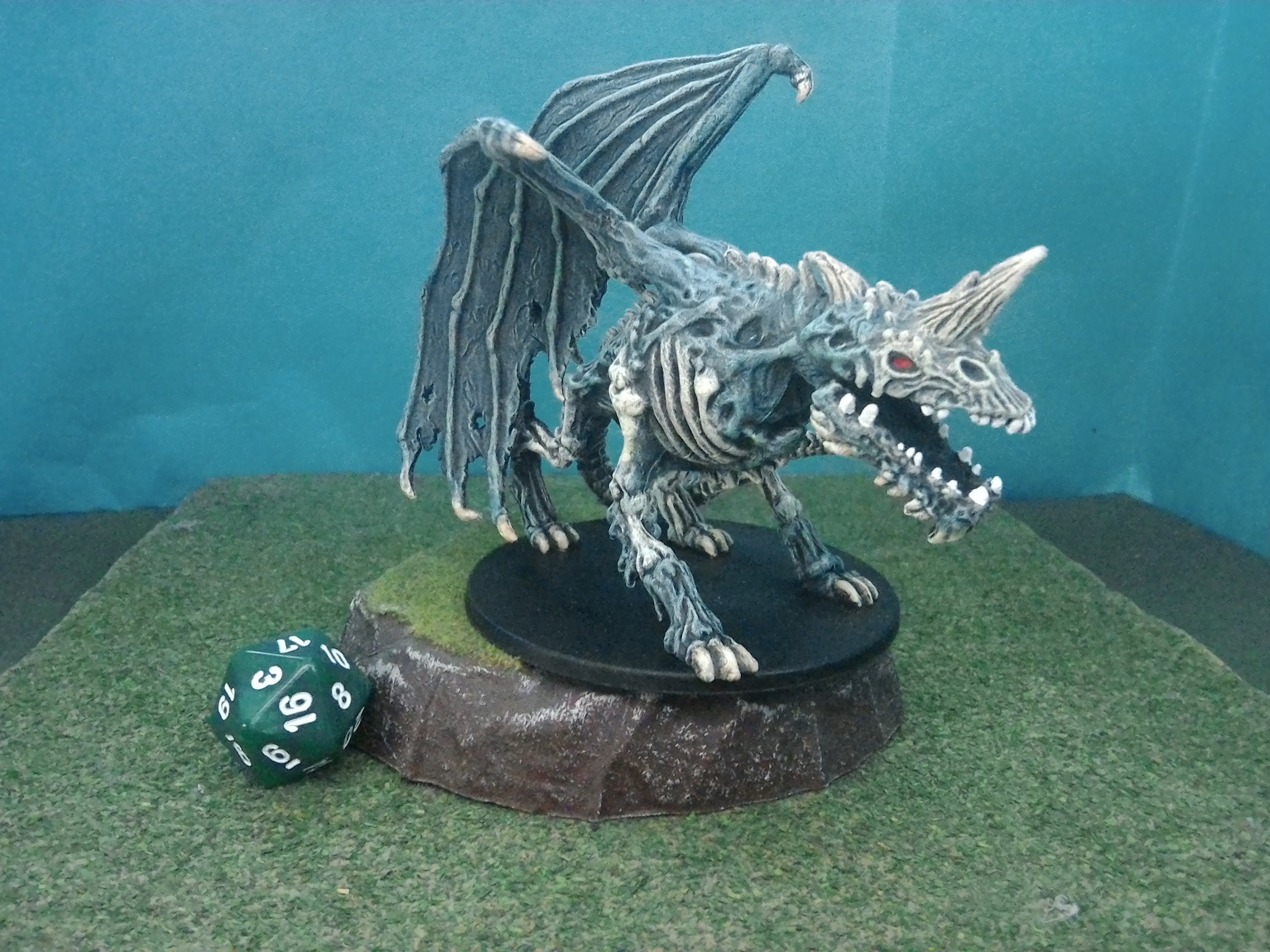 Huge Blue Dracolich Hand Painted High Detail D&D, Pathfinder, Fantasy ...