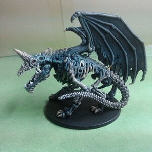 Huge Blue Dracolich Hand Painted High Detail D&D, Pathfinder, Fantasy ...