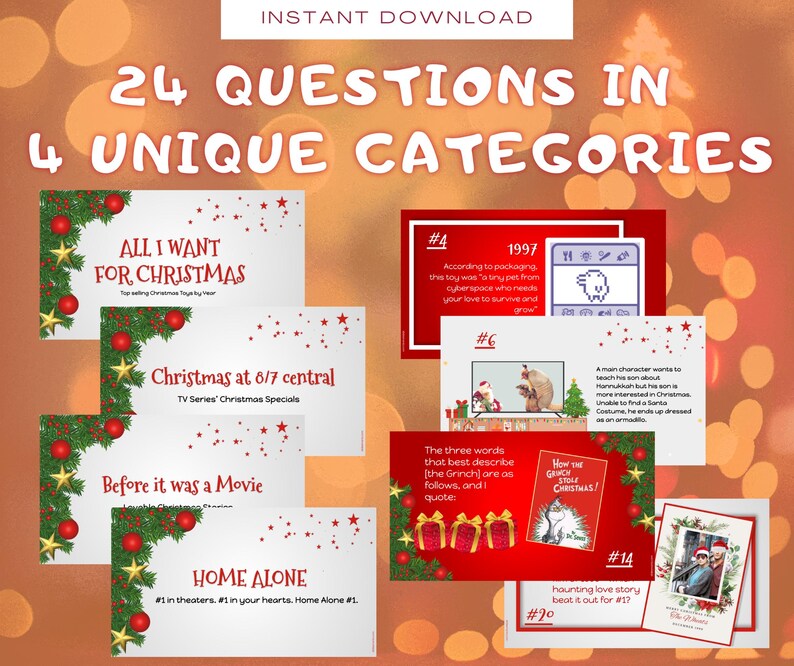 Christmas Pub Style Trivia | Editable Slideshow | Google Slides - Etsy
