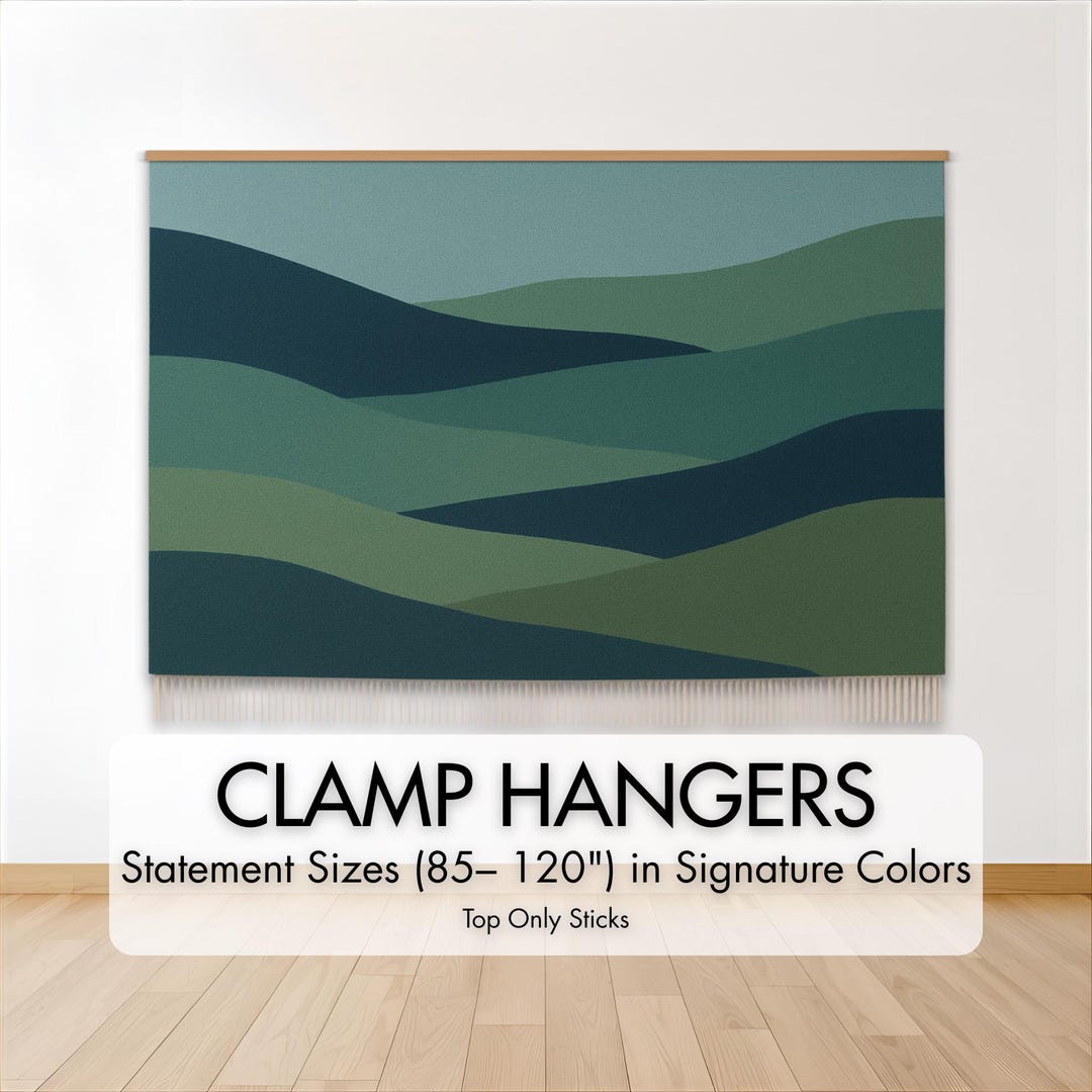 Statement Signature Clamp Art Hanger – Top Only | Large Clamp Hanger ...