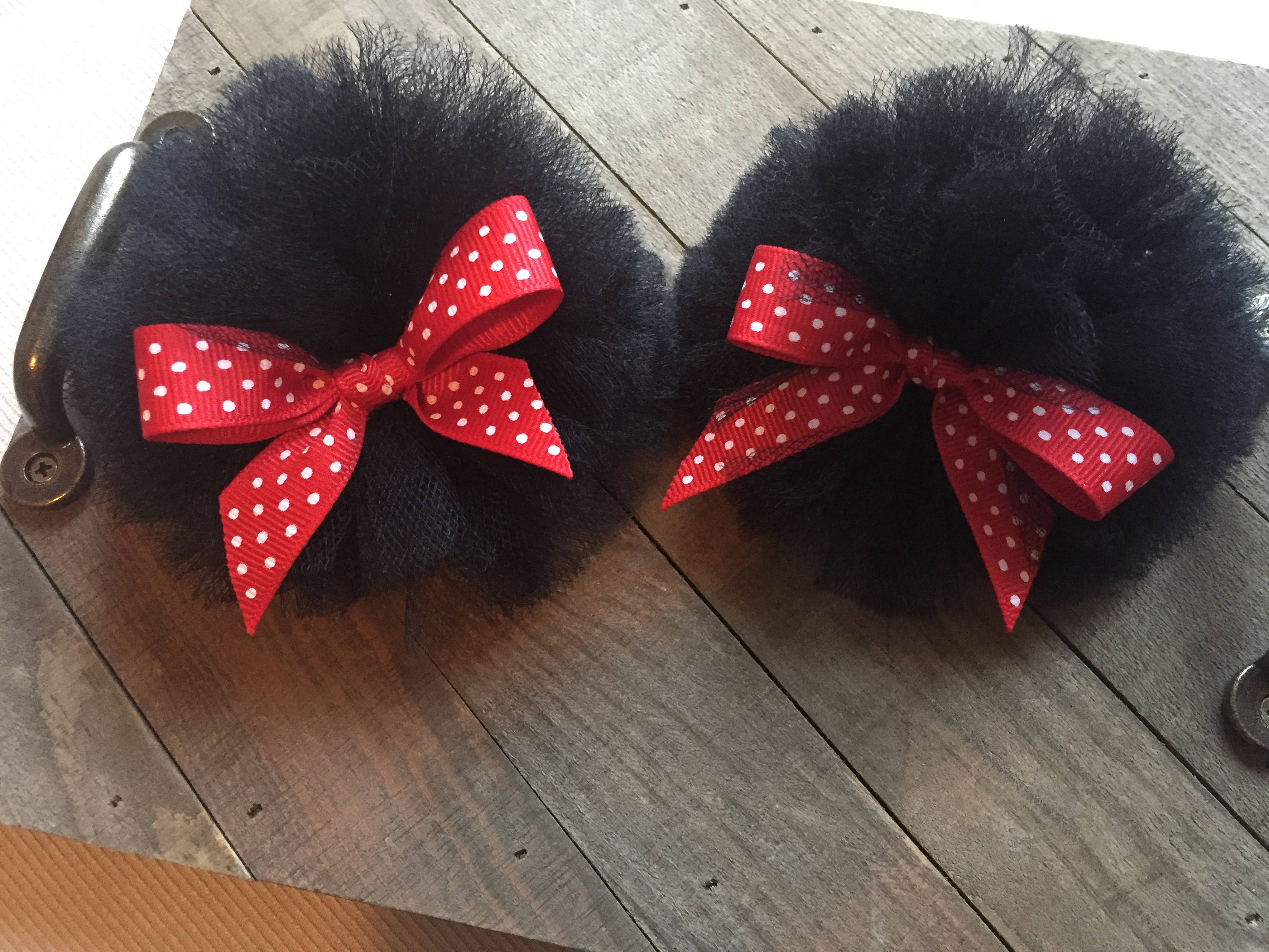 Adult Minnie Mouse Inspired Tulle Puff Ears on Barrettes, Disney ...