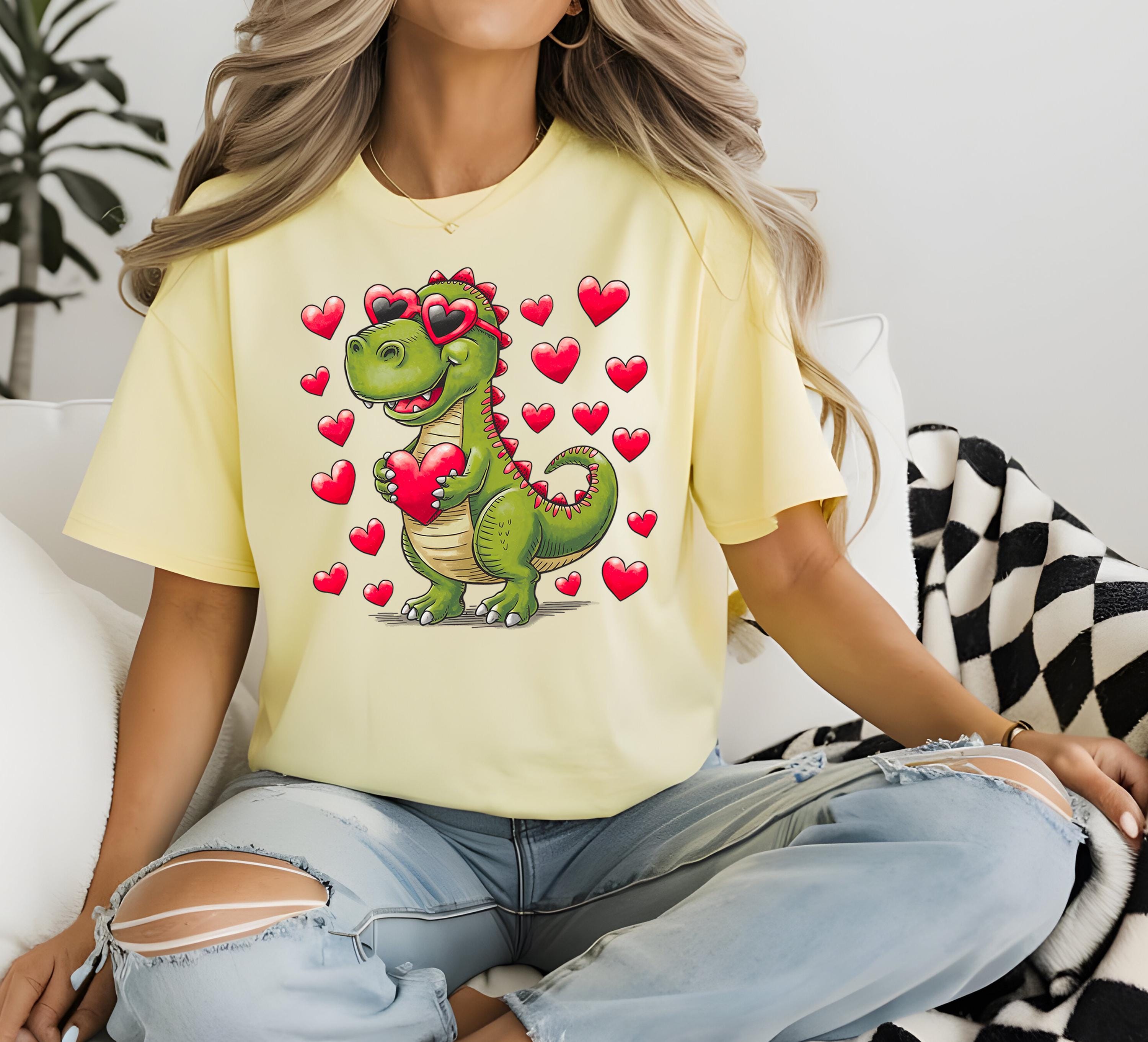 Valentine's Day T-rex Png, Dino Love Png, T-rex Valentine Png ...
