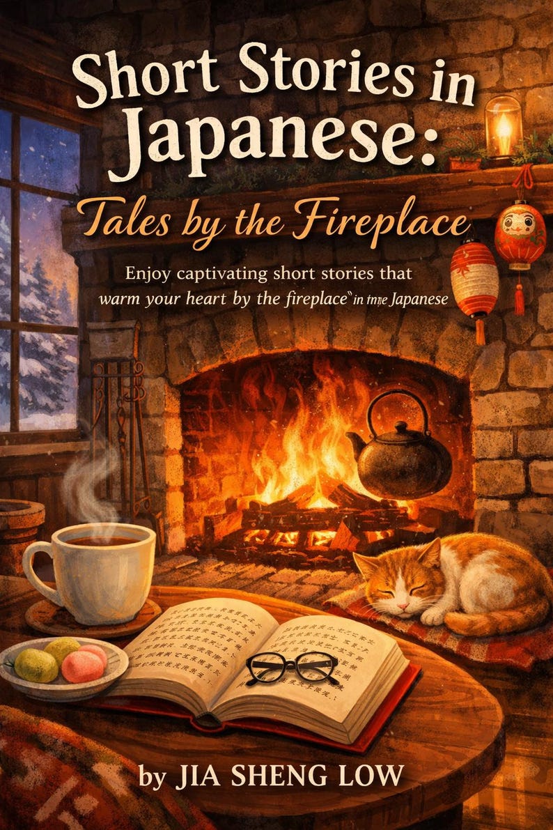 Short Stories in Japanese: Tales by the Fireplace - Etsy