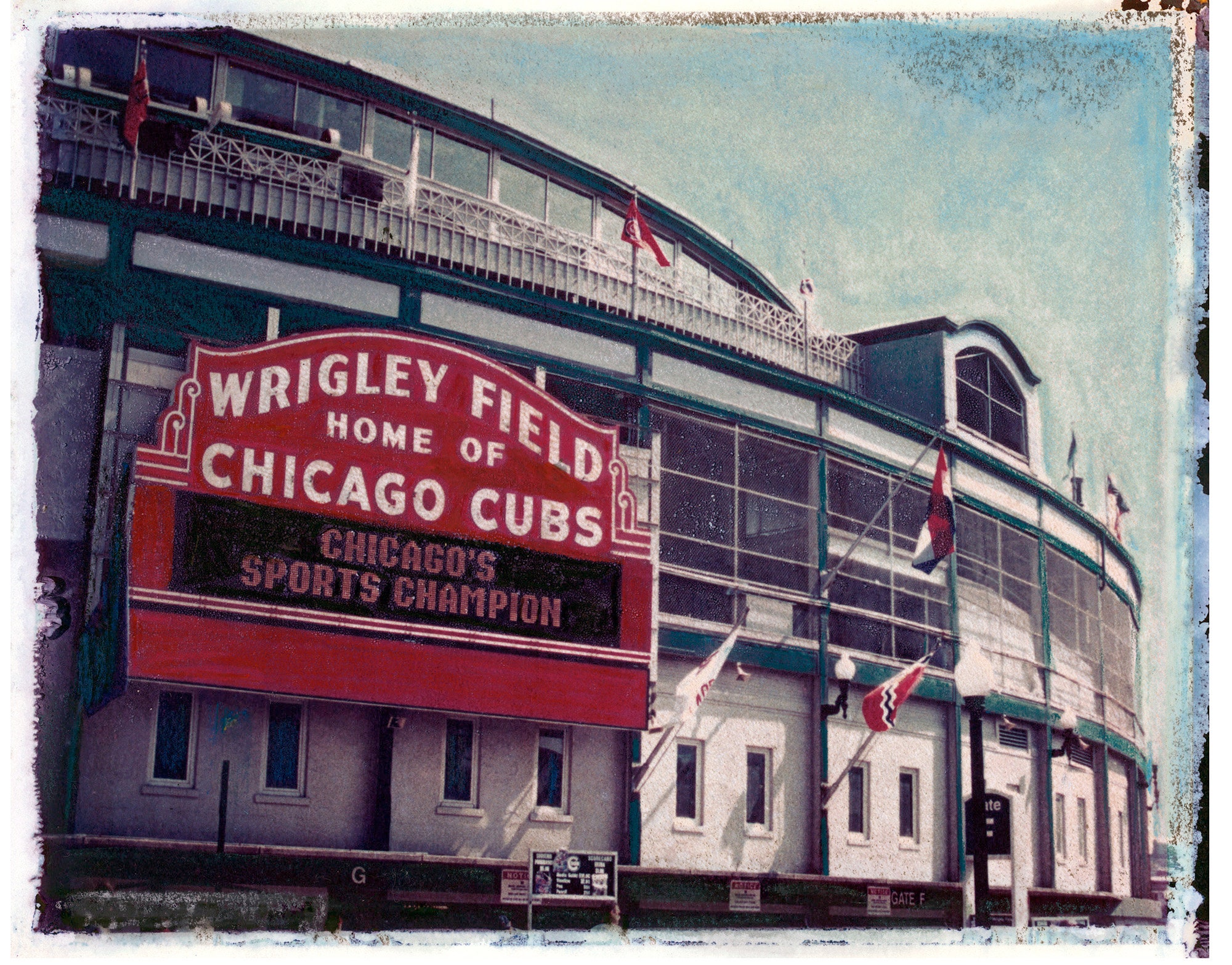 Chicago Cubs Wrigley Field Marquee Photo - Etsy