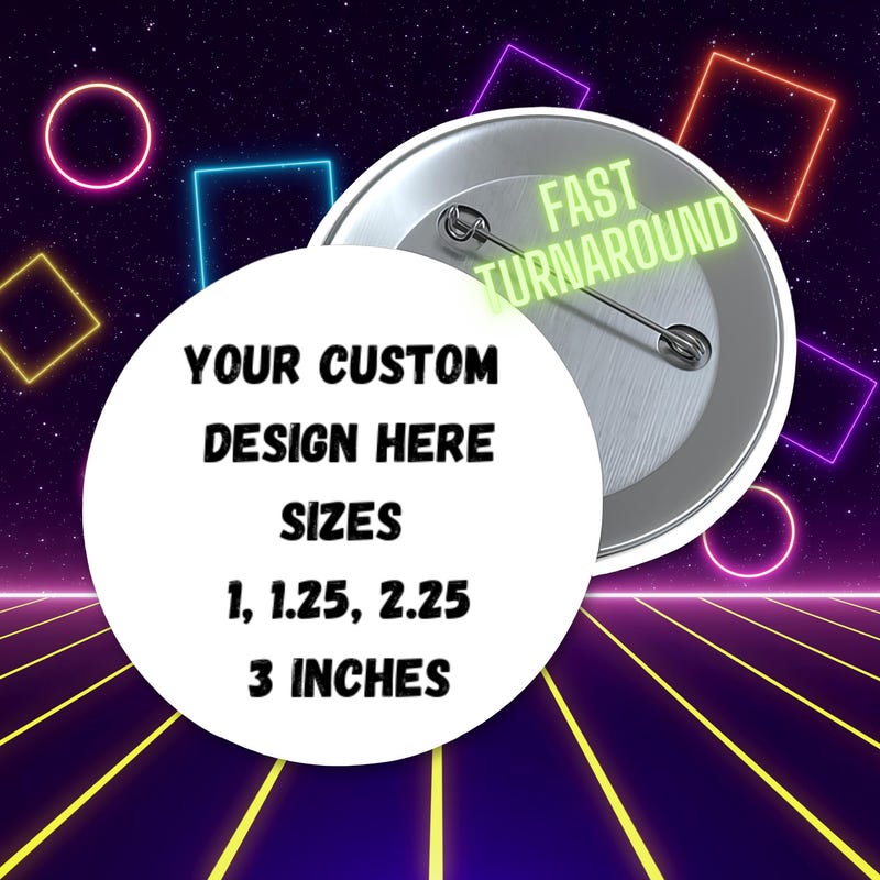 Button Pins - Etsy