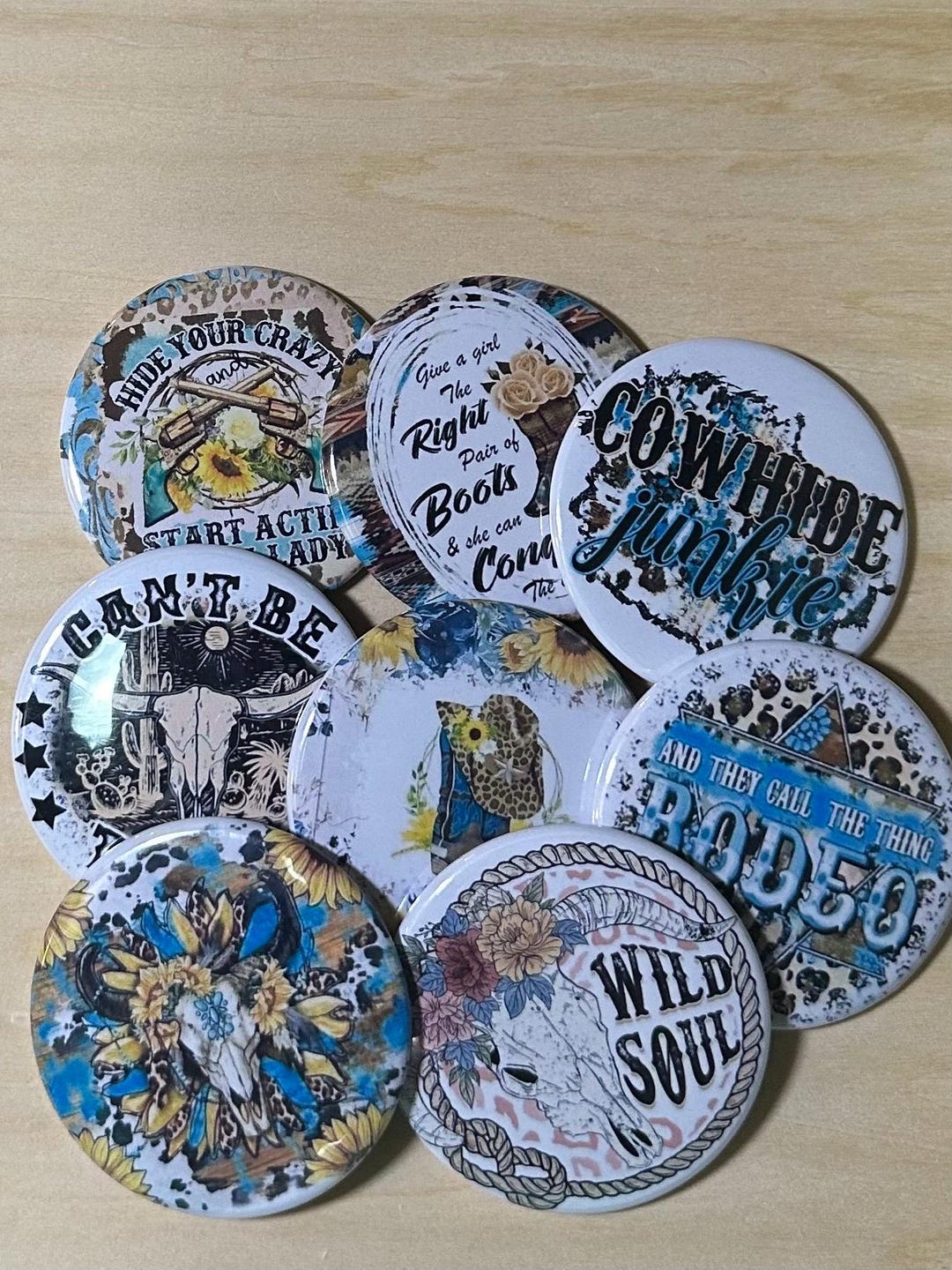 Western Magnets , Farmhouse Kitchen Decor , Coquette Cowgirl, Cow Hide ...