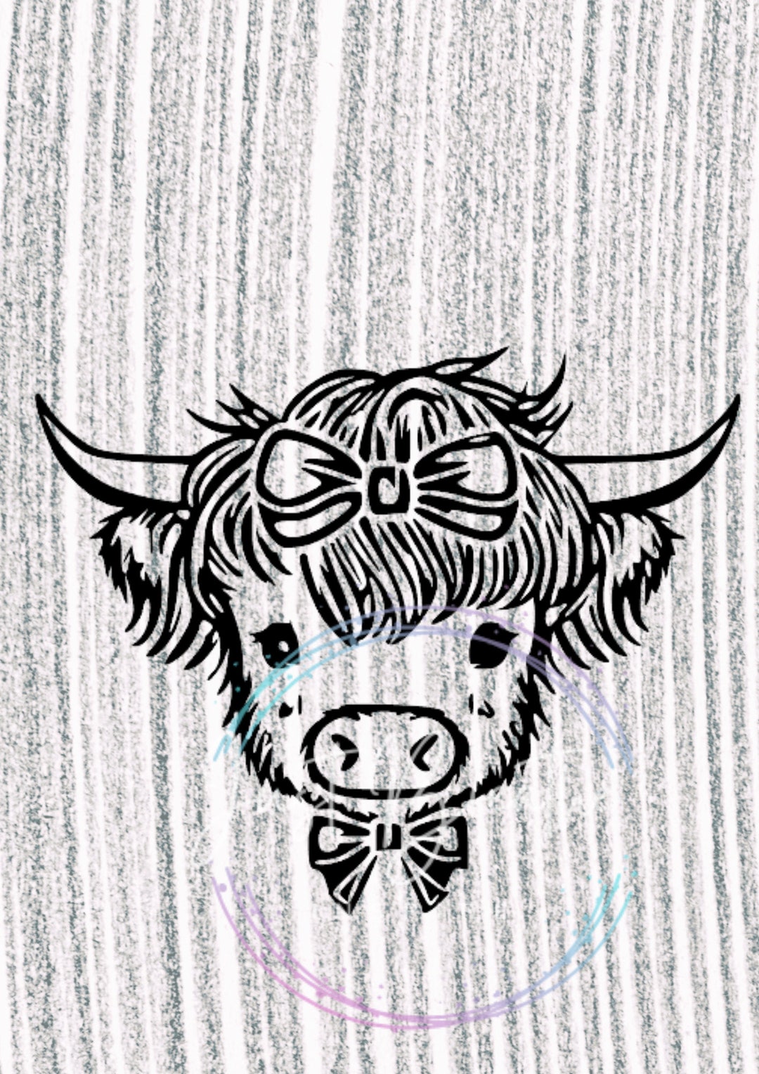 Baby Highland Cow Digital SVG Cut File - Etsy