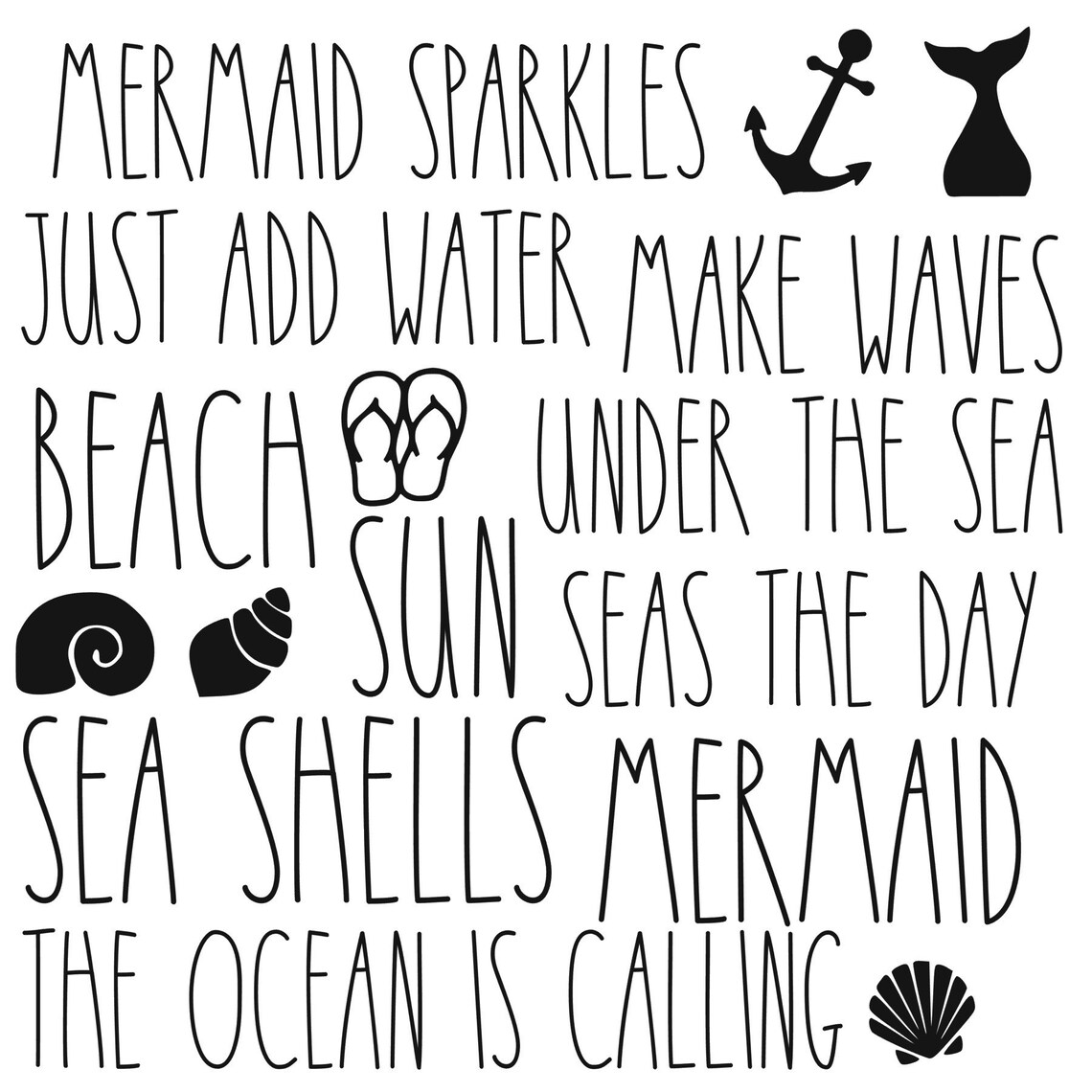 Rae Dunn Font Decal Skinny Font Long Letter Font Farmhouse - Etsy