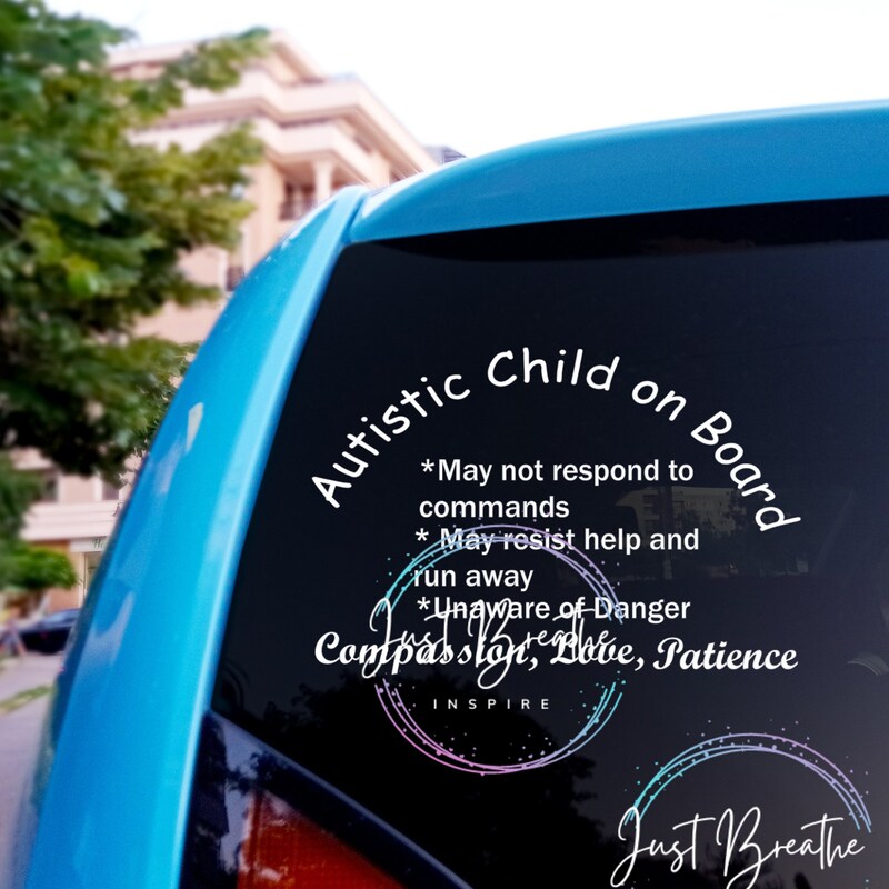 Autism Child Car Decal - Etsy