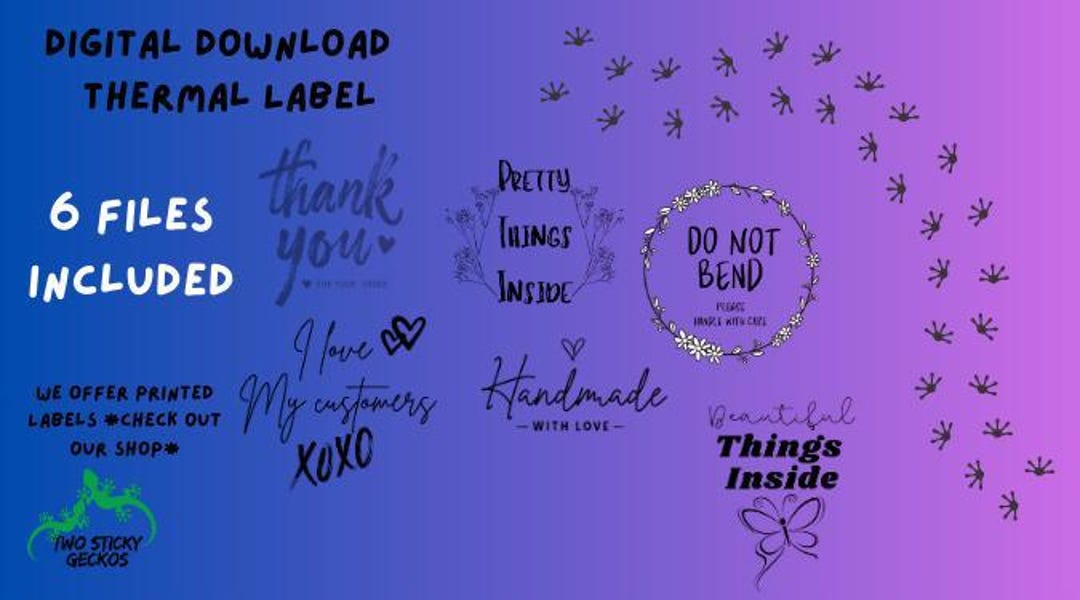 6 Beautiful Label Designs, Packaging Label for Small Business | Thermal ...