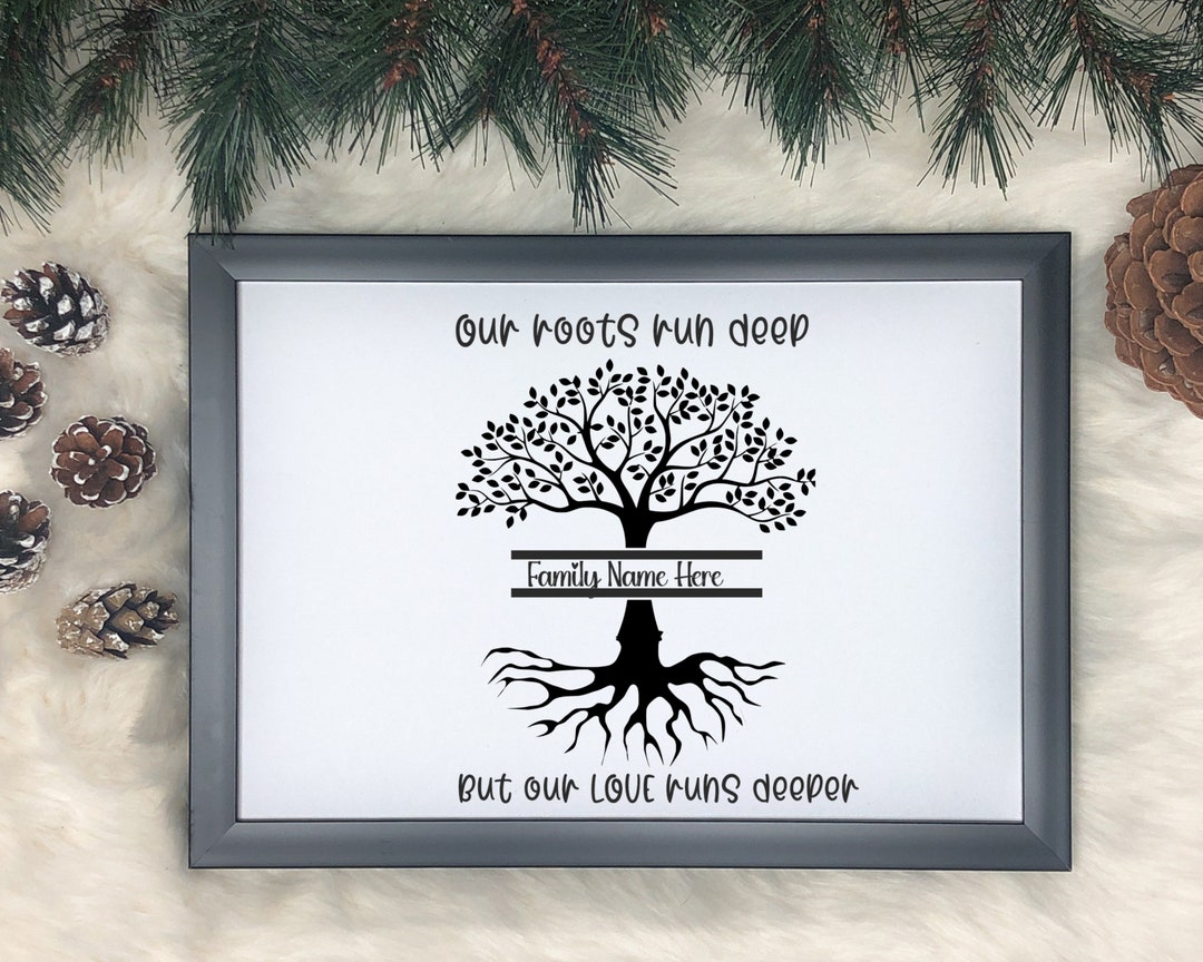 Customizable Family Tree Cut File Perfect for Family Reunions, Wall Art ...