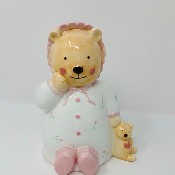 Teddy Bear Bank - Etsy