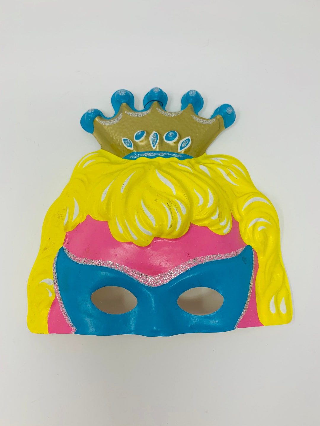 Collegeville Fairy Princess Mask - VINTAGE Halloween Mask - Molded ...