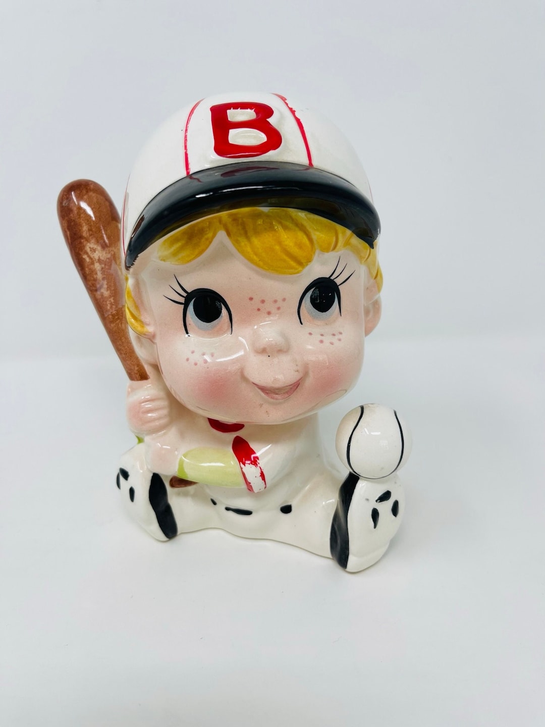 Vintage Baseball Planter - Baseball Player Planter - Vintage Novelty ...