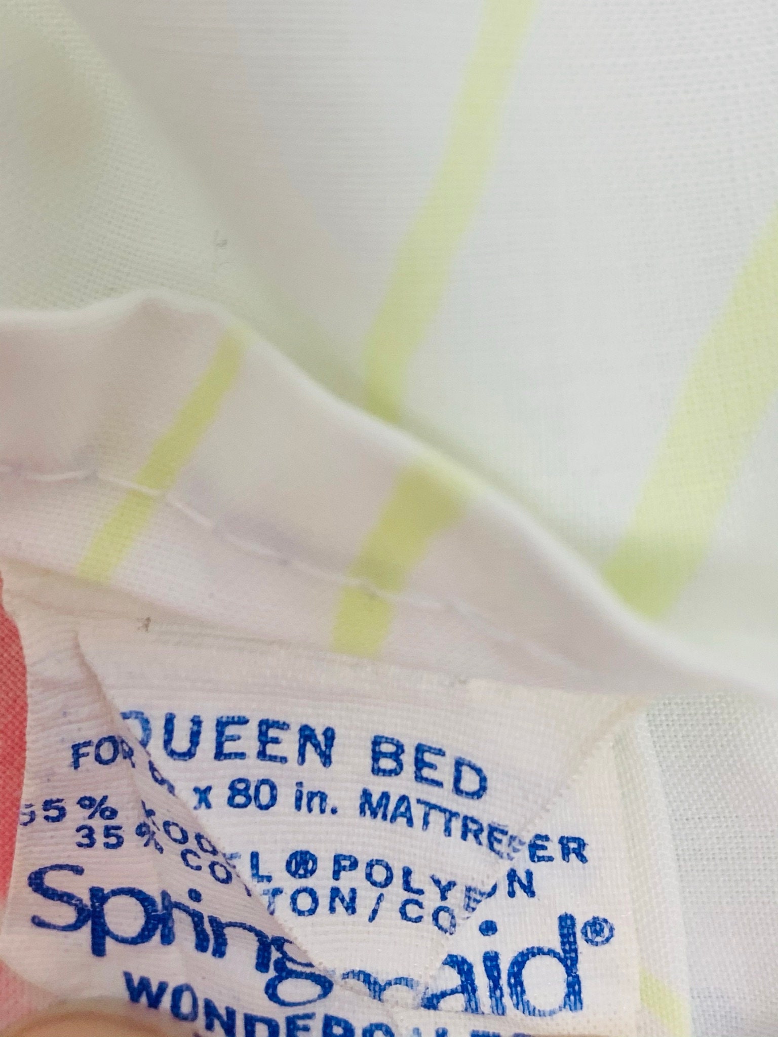 Springmaid Queen Sheet Vintage Watercolor Floral Flat Sheet | Etsy