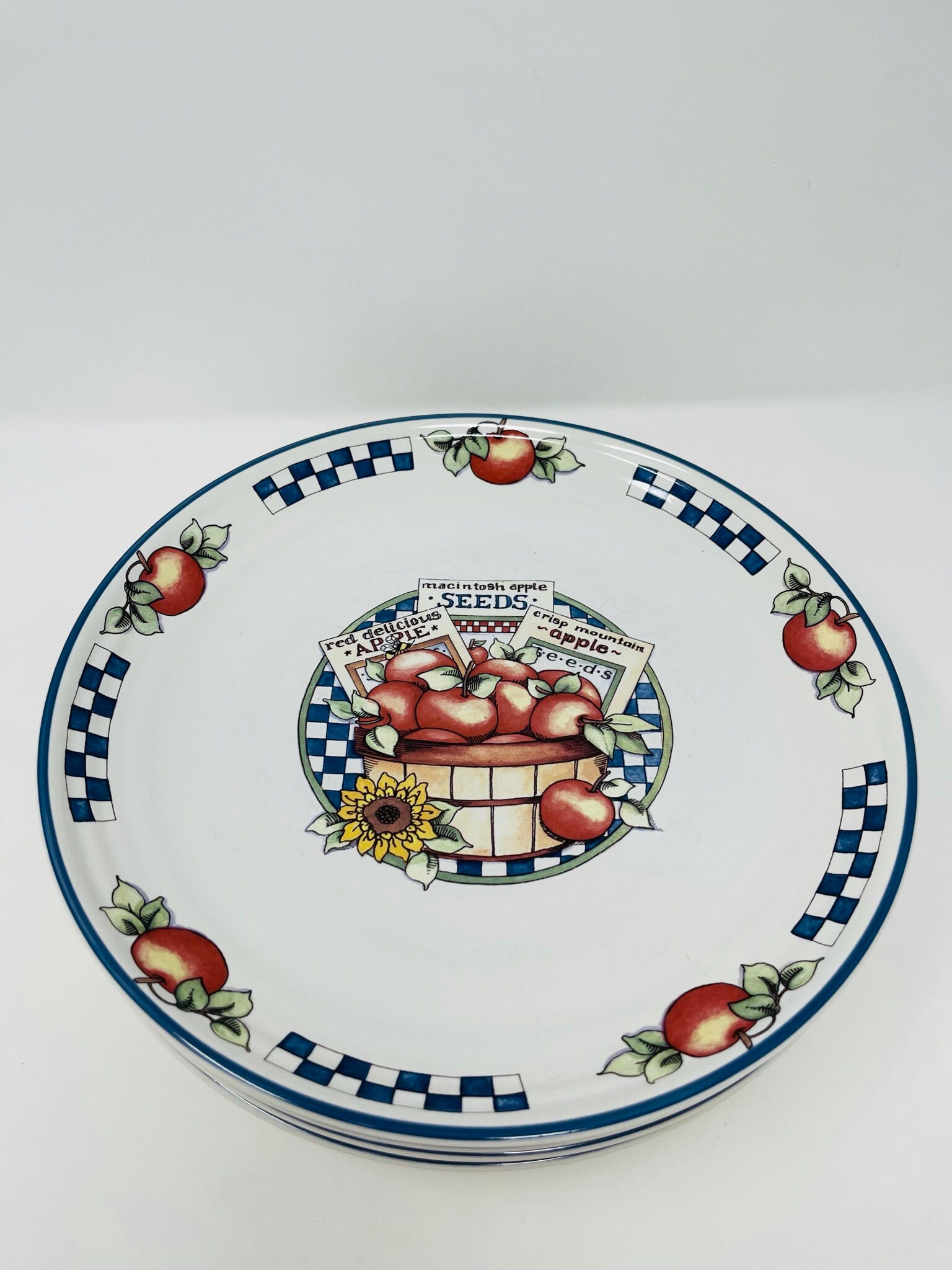 Apple Dinner Plates International Tableworks Plates - Etsy
