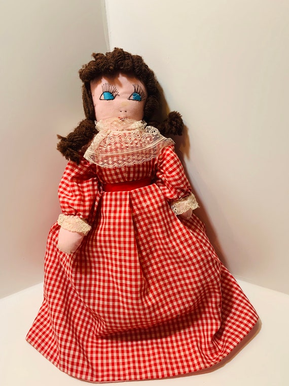 Vintage Red Riding Hood and Grandma Topsy Turvy Rag Doll-Red Riding ...