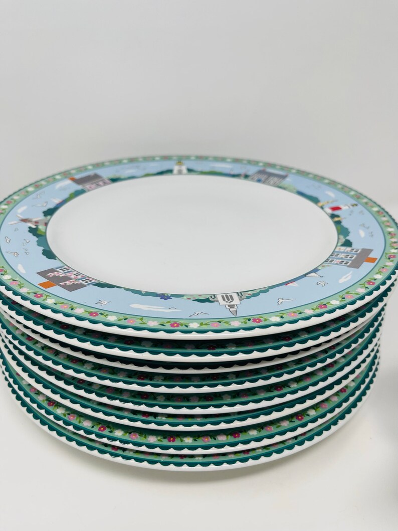 Sakura Nantucket Dishes Sakura Dinner Plates Lighthouse - Etsy